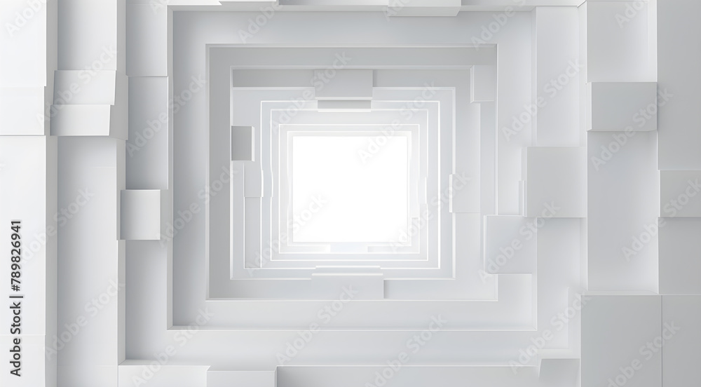 Abstract infinity door banner infinity stairs sculpture banner white ...