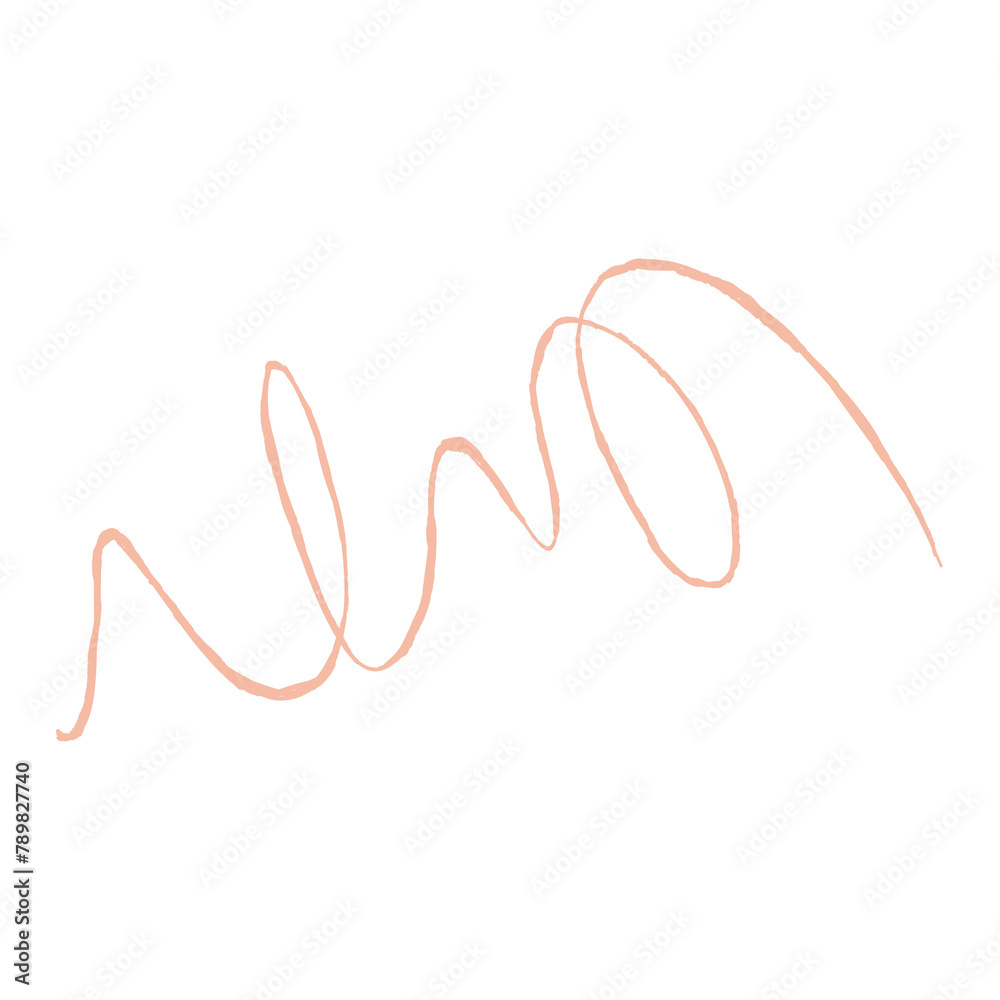 Squiggle line png sticker on transparent background Stock Illustration ...