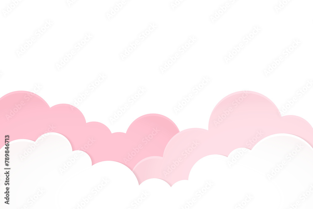 Clouds png, transparent background, 3d collage element Stock ...