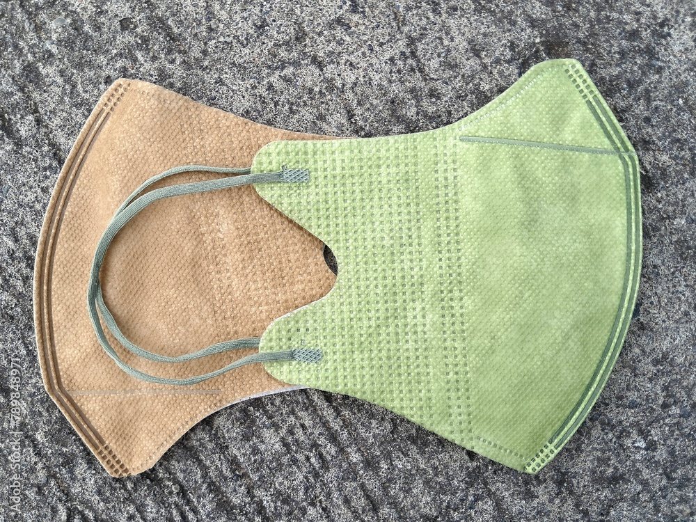 Masks that are used daily to protect themselves from viruses Stock ...