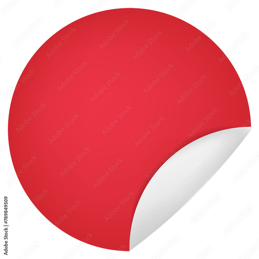 Badge png sticker, red transparent printable clipart text space Stock ...