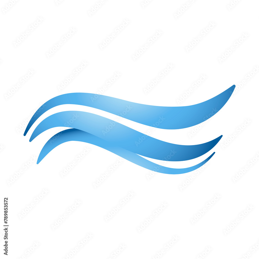 Beach wave png logo element, creative transparent water clipart for ...