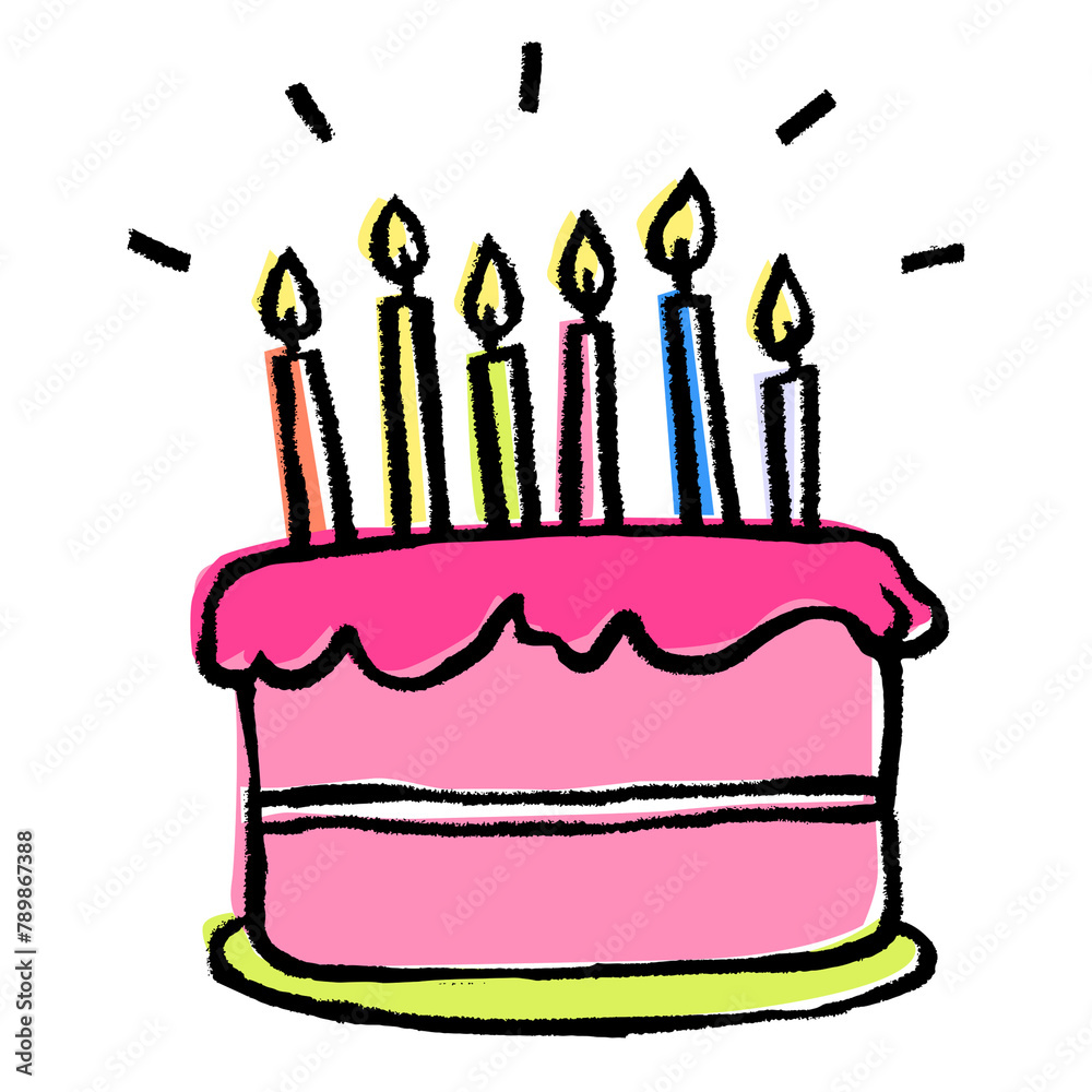 Birthday cake png sticker, party dessert on transparent background ...