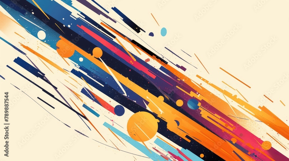 A collection of 10 dynamic motion graphic design elements featuring ...