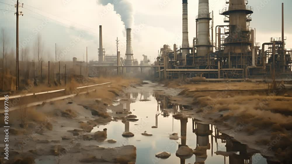 Devastating effects of industrial pollution on a river ecosystem ...
