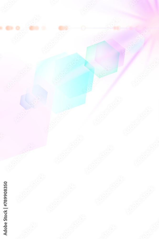 Png purple lens flare border with hexagon ghost effect design element ...