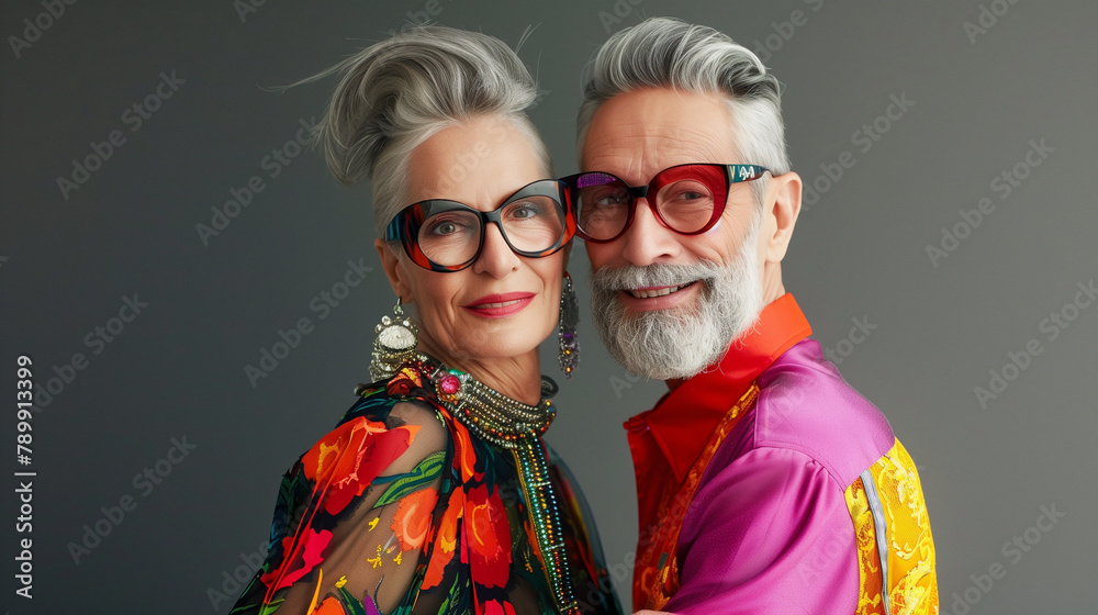 copy space, stockphoto, high resolution, senior Caucasian couple in ...