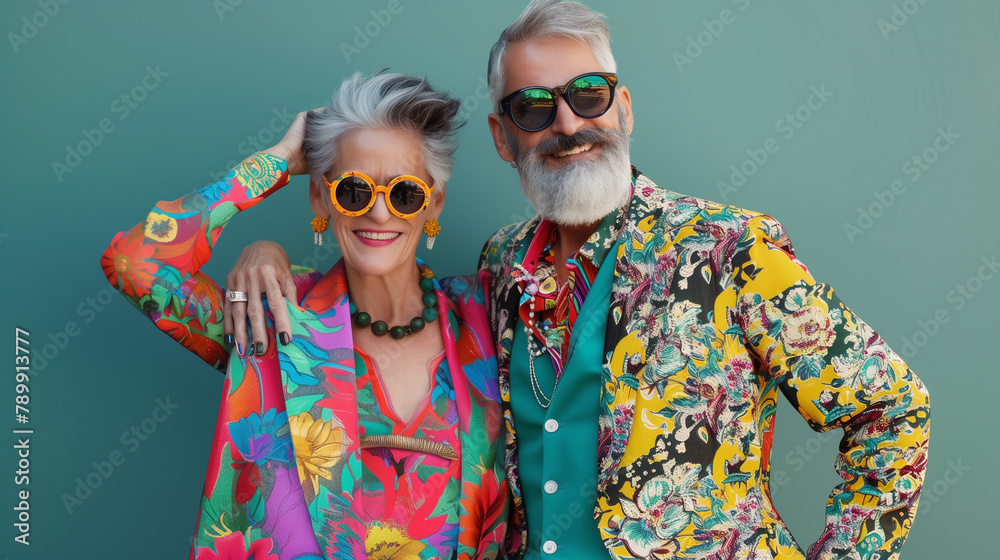 copy space, stockphoto, high resolution, senior Caucasian couple in ...