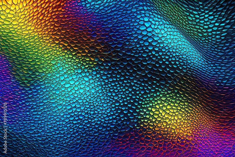 Abstract image by a stock photographer, featuring a vibrant glass-style ...