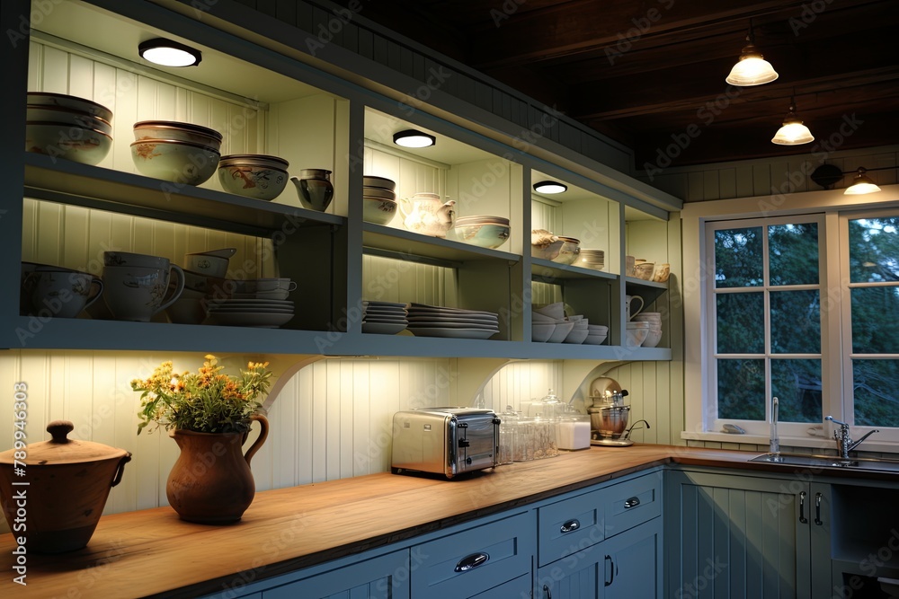 Functional Lighting Design for Coastal Beach Shack Kitchens: Under ...