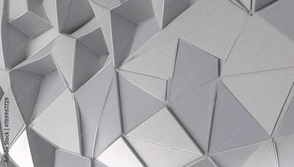ภาพประกอบสต็อก Gray blocks background with minimal light on 3d ...