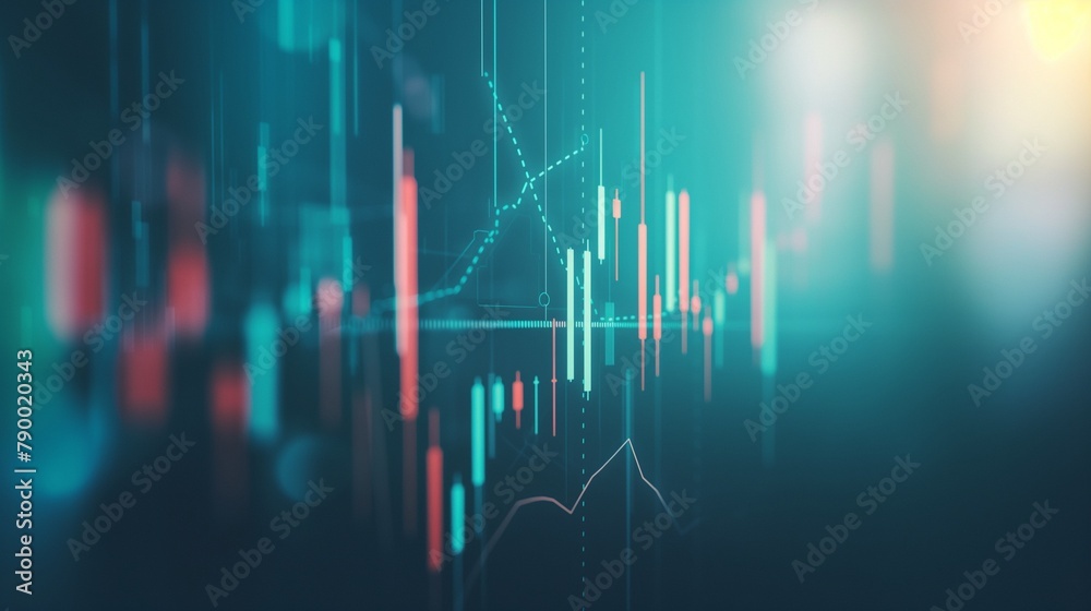 Economy trends background for business idea and all art work design ...
