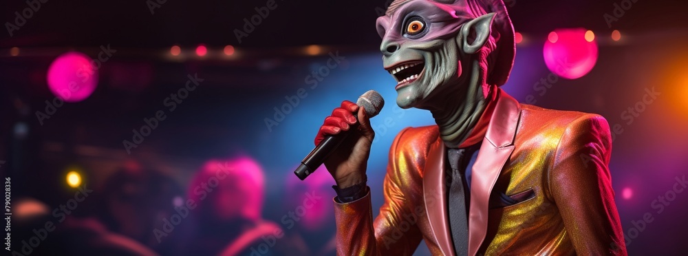 Space comedian performing at Redshift Oasis, jokes about life in space ...