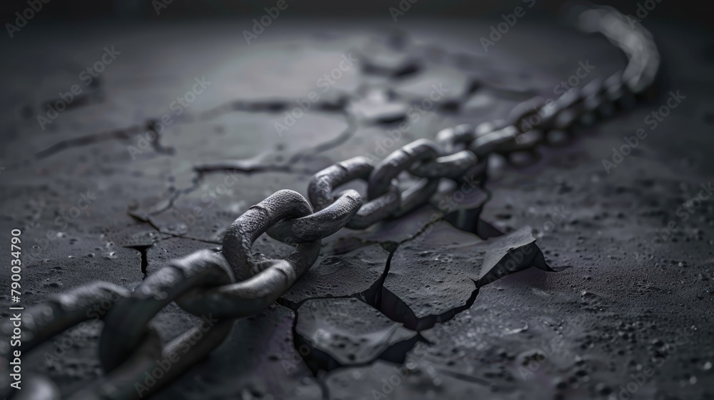 Conceptual broken chain image, showcasing survivors' resilience and ...
