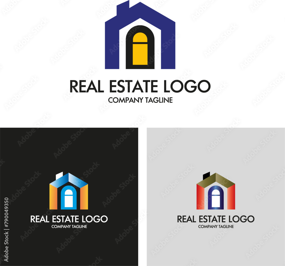 Real Estate Logo, Vector Logo, Monogram, Building Logo, House, Property ...