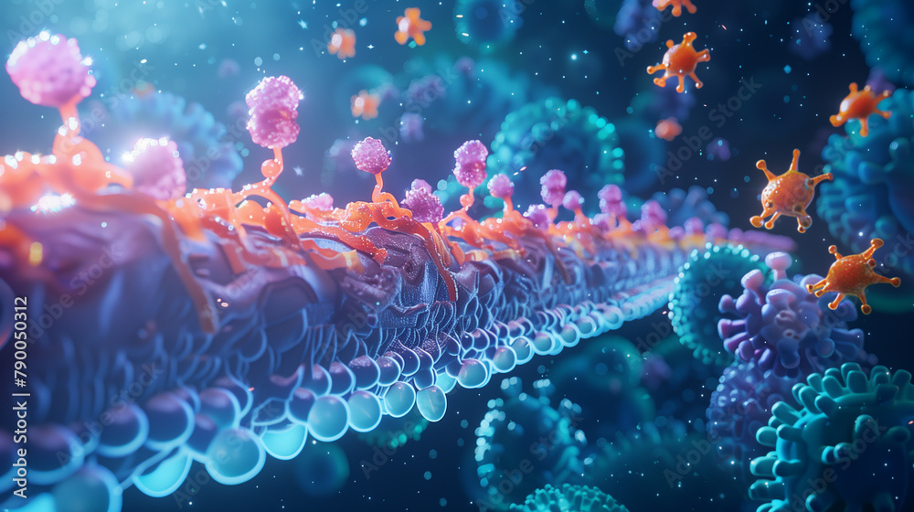 Insulin Receptor Activation: Illustrate the insulin receptor on the ...