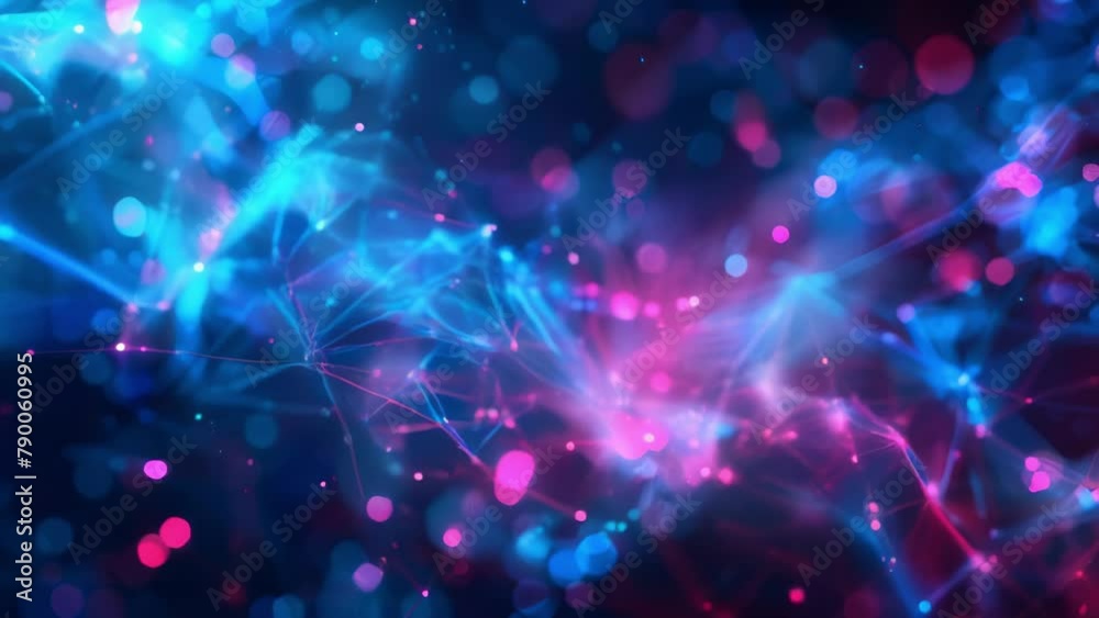 Vidéo Stock luminous particles as science fiction background or modern ...