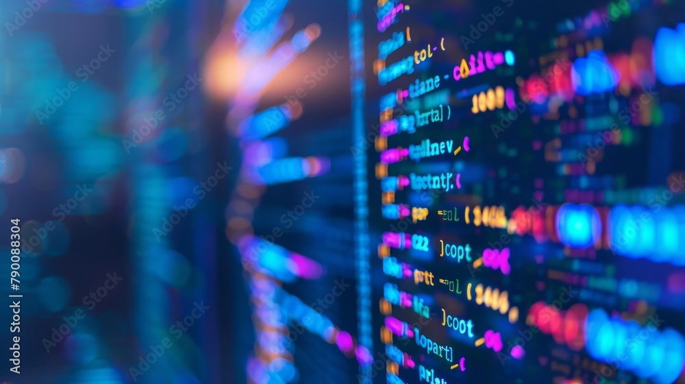 Script On Computer With Source Code Coding Application By Programmer