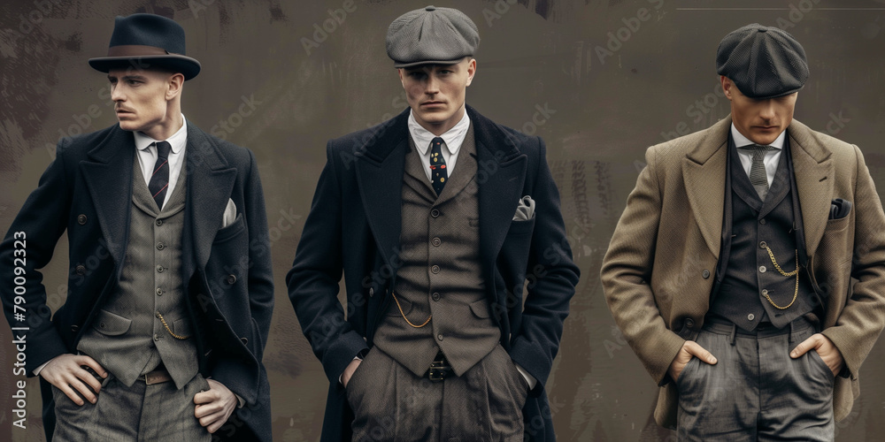 Stylish man. Classic clothes fashion. Peaky blinder style Stock ...