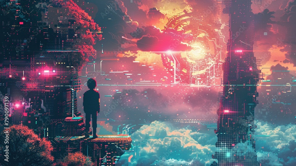 A pixelated character sprite sheet featuring a variety of everyday ...