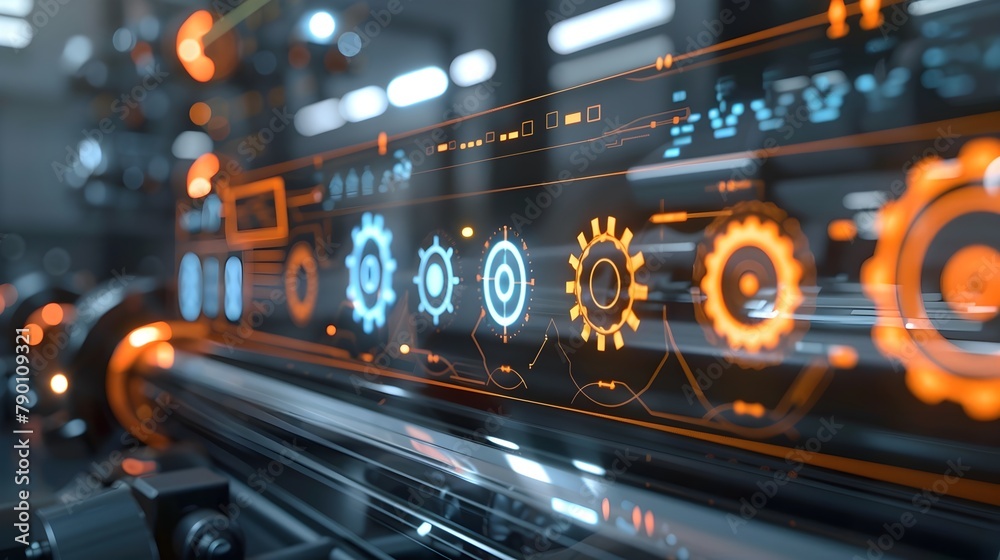 Illuminated control panel glimpse into innovative engineering ...