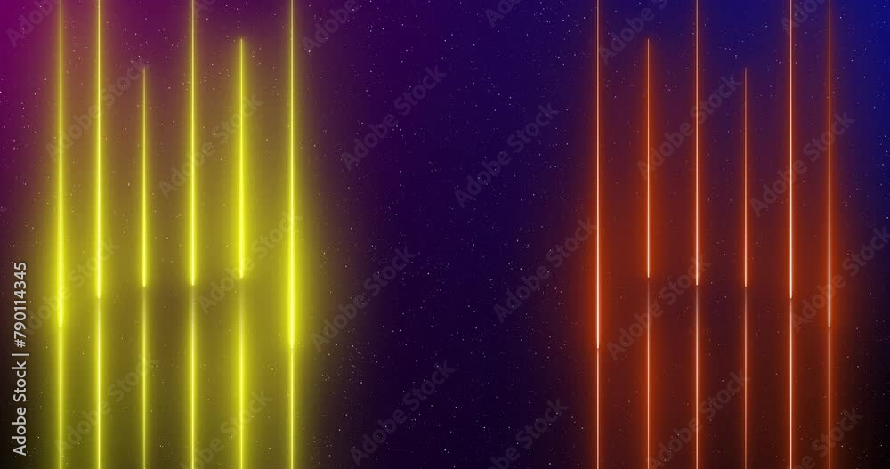 Live Streaming Background Frame - Animated Neon Overlay Template ...