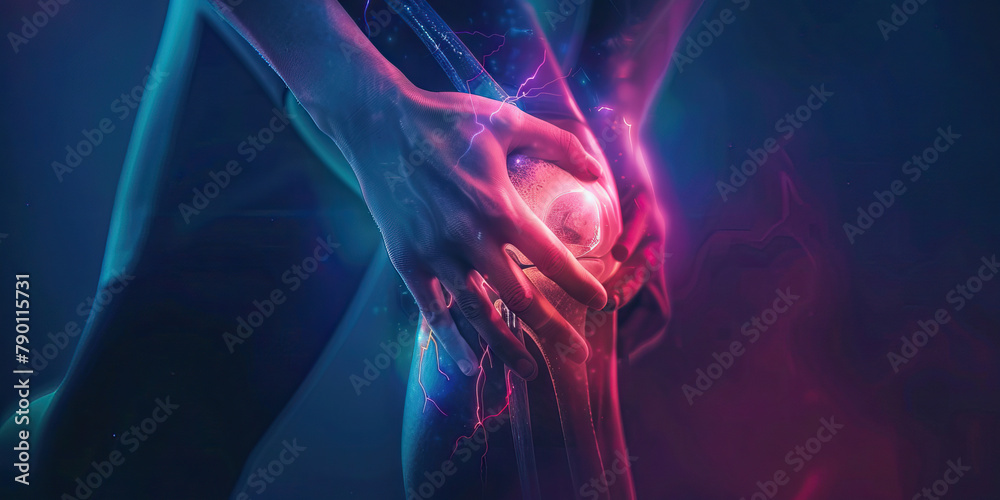 ACL Tear Trauma: The Knee Instability and Swelling - Picture a person holding their knee, with ...