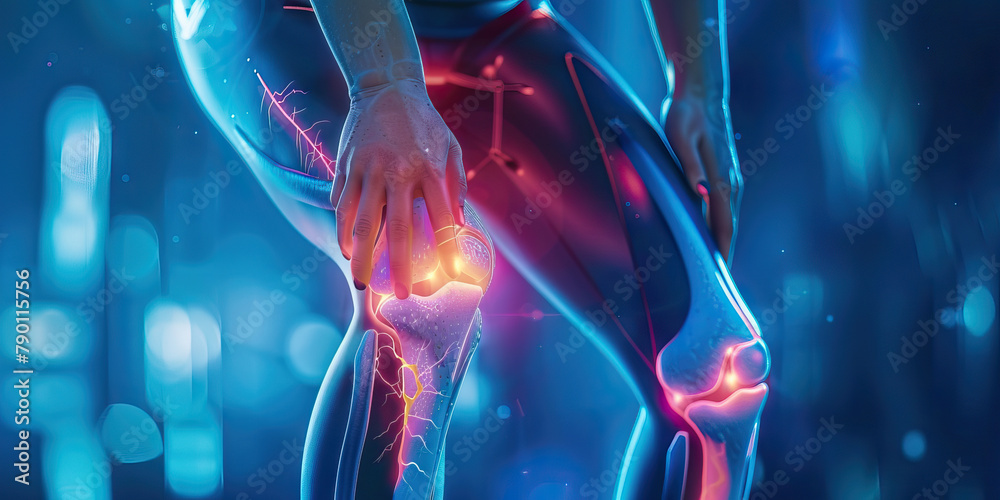 ACL Tear Trauma: The Knee Instability and Swelling - Picture a person holding their knee, with ...