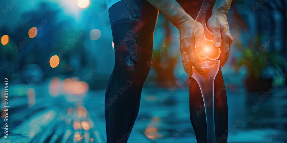 ACL Tear Trauma: The Knee Instability and Swelling - Picture a person holding their knee, with ...