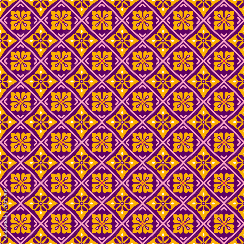 Singapore Peranakan seamless pattern, seamless tile, peranakan inspired ...