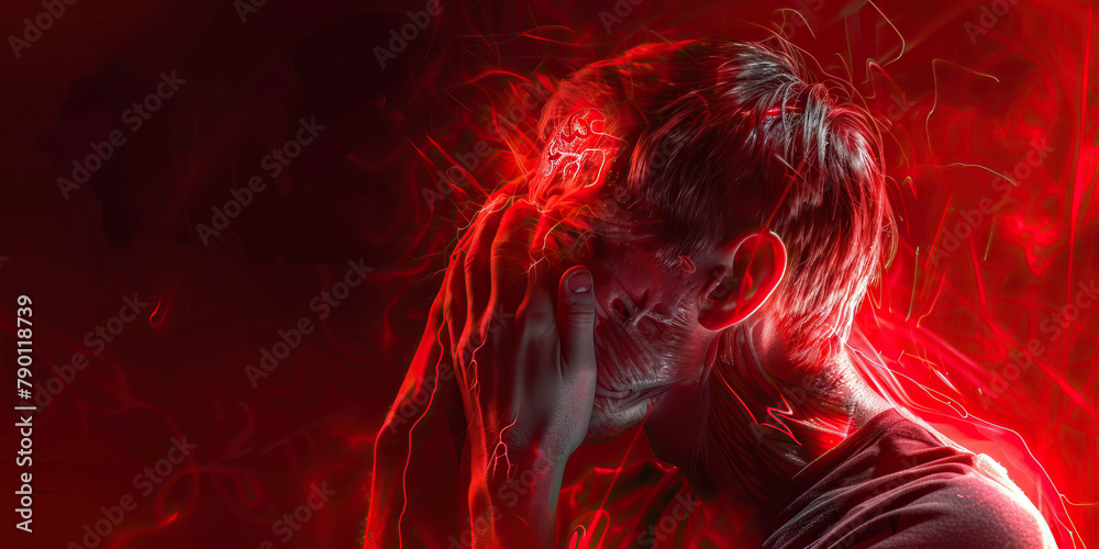 Shingles Suffering: The Rash and Nerve Pain - Visualize a person with a ...