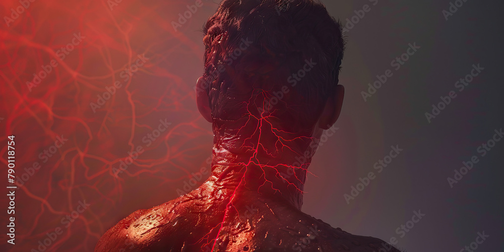 Shingles Suffering: The Rash and Nerve Pain - Visualize a person with a ...
