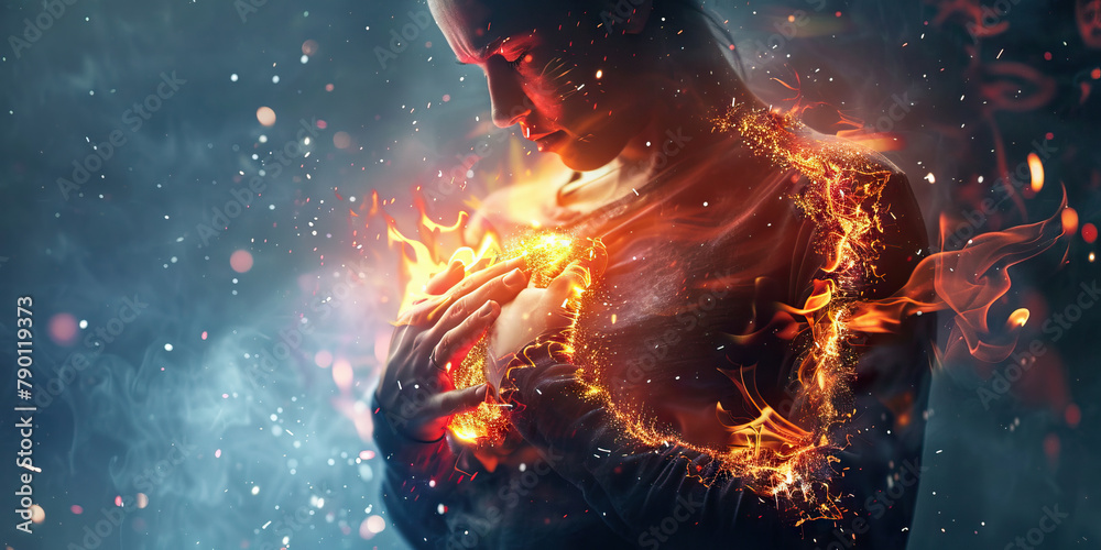 Heartburn Havoc: The Burning Sensation and Acidic Reflux - Visualize a ...