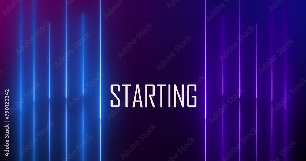 Live Streaming Background Frame - Animated Neon Overlay Template ...