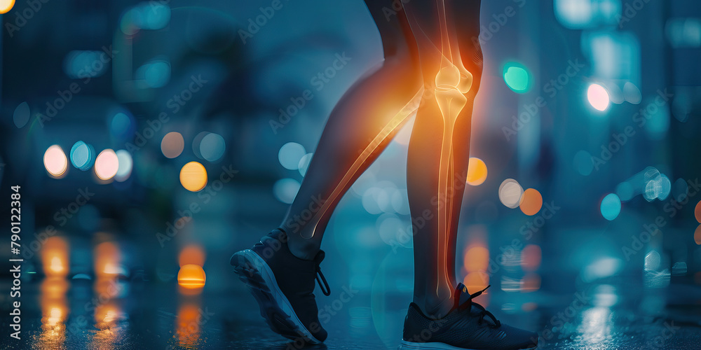 Shin Splint Strain: The Leg Pain and Swelling - Visualize a person ...