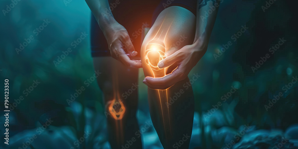 ACL Tear Trauma: The Knee Instability and Swelling - Imagine a person holding their knee, with ...