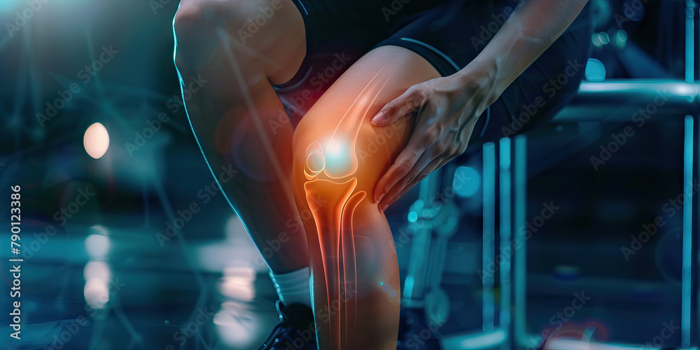 ACL Tear Trauma: The Knee Instability and Swelling - Imagine a person holding their knee, with ...