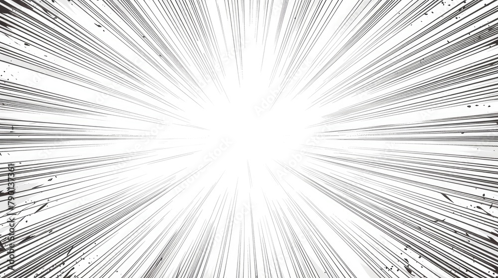 Experience dynamic manga and anime inspired comic speed lines featuring ...