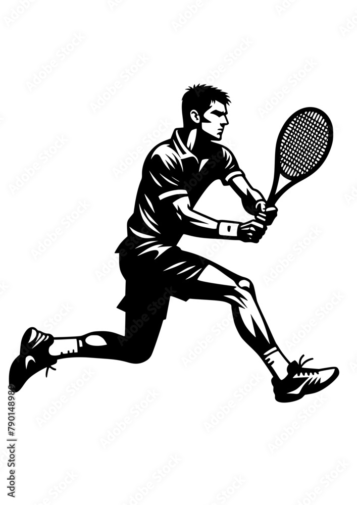 Tennis Player Silhouette, Tennis Player SVG, Tennis SVG, Sport SVG ...