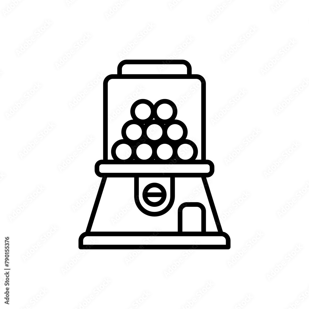 Gachapon outline icons, minimalist vector illustration ,simple ...