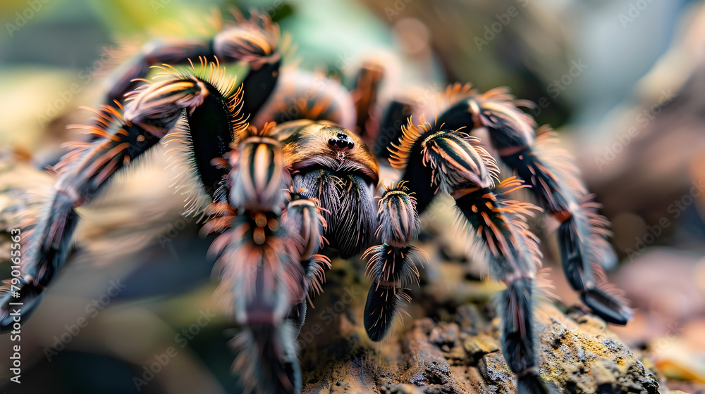 Close up of a captivating tarantula in an exotic pet store. its ...