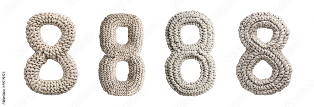 Pack of a alphabet number 8 Letter on Transparent Background - Ai ...