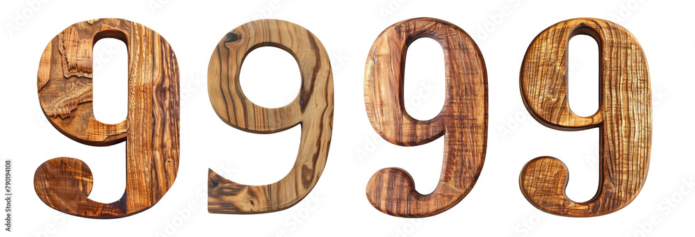 Pack of a alphabet number 9 Letter on Transparent Background - Ai ...