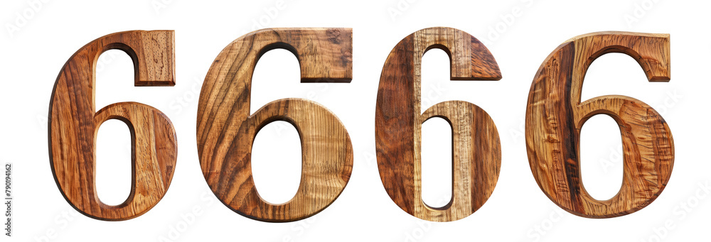 ภาพประกอบสต็อก Pack of a alphabet number 6 Letter on Transparent ...