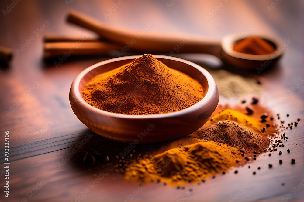 Indian Garam Masala Powder, Indian spices. Selective focus. Masala ...