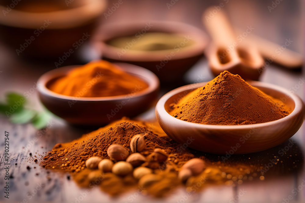 Indian Garam Masala Powder, Indian spices. Selective focus. Masala ...