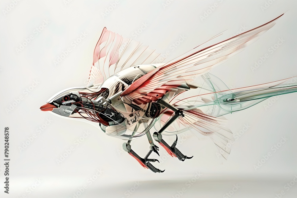 Conceptual Flying Machine Inspired by the Anatomy of a Bird Stock ...