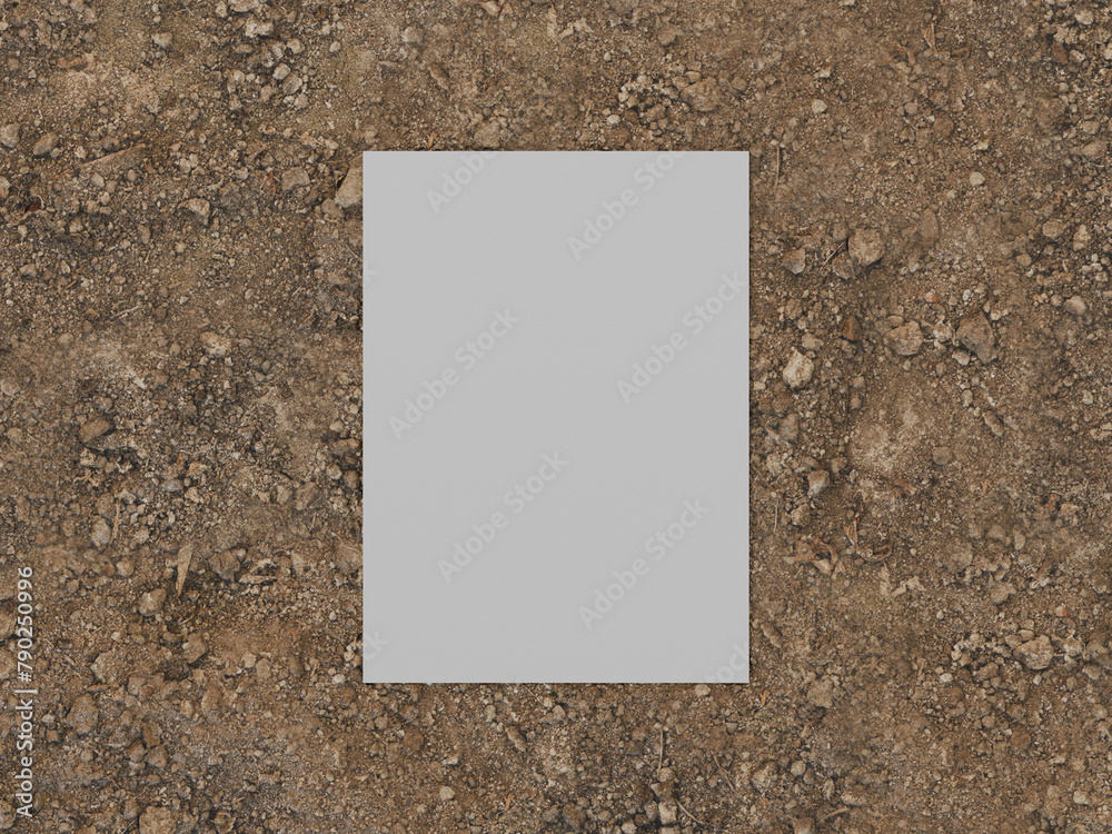 White paper. Realistic empty paper note template 3d rendering ...