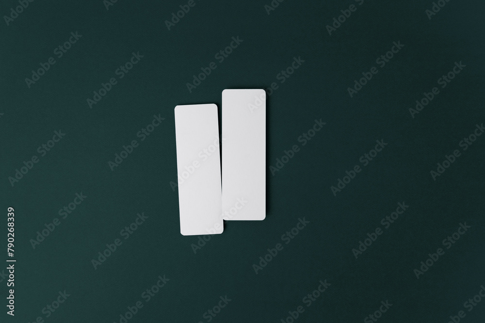 2 Bookmarks Mockup, 2x6 inch Bookmark Mockup, Minimal Styled Stock ...