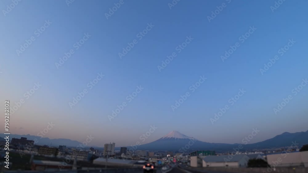 SHIZUOKA, JAPAN - MARCH 2024 : View of MOUNT FUJI (FUJISAN) and ...